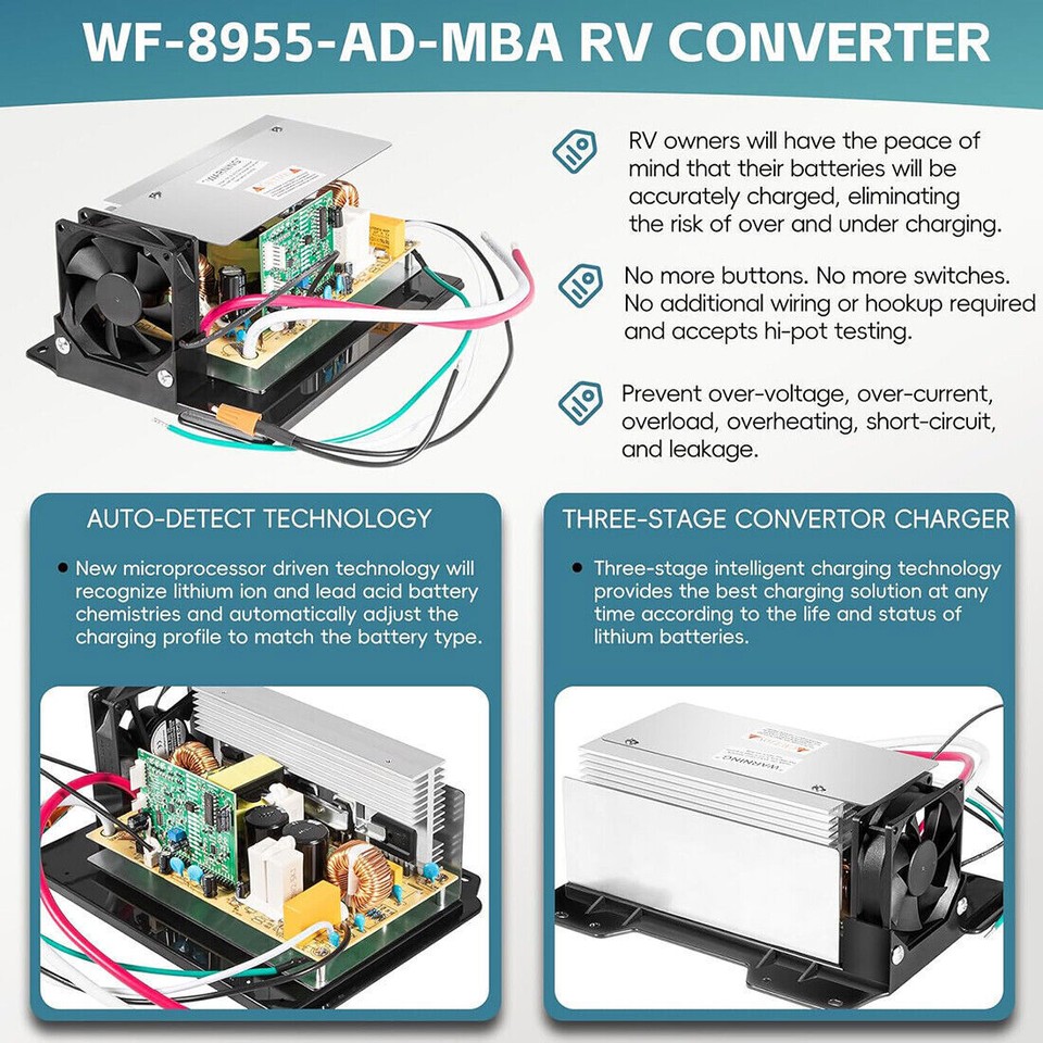 WF-8955-MBA Power Converter Assembly 55Amp for WF-8955PEC and Parallax ...