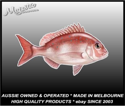 PINKY SNAPPER - 175mm x 100mm - Boat Decal / Sticker / Tackle box ...