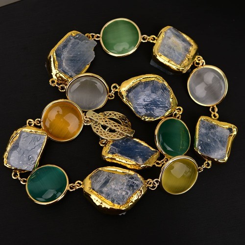 Natural Blue Iolite Cordierite Stone Rough Mix Color Cat eye Chokers ...