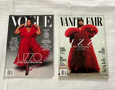 2 Lizzo Magazines Vogue Vanity Fair Fashion 2020 2022 Brand New | eBay