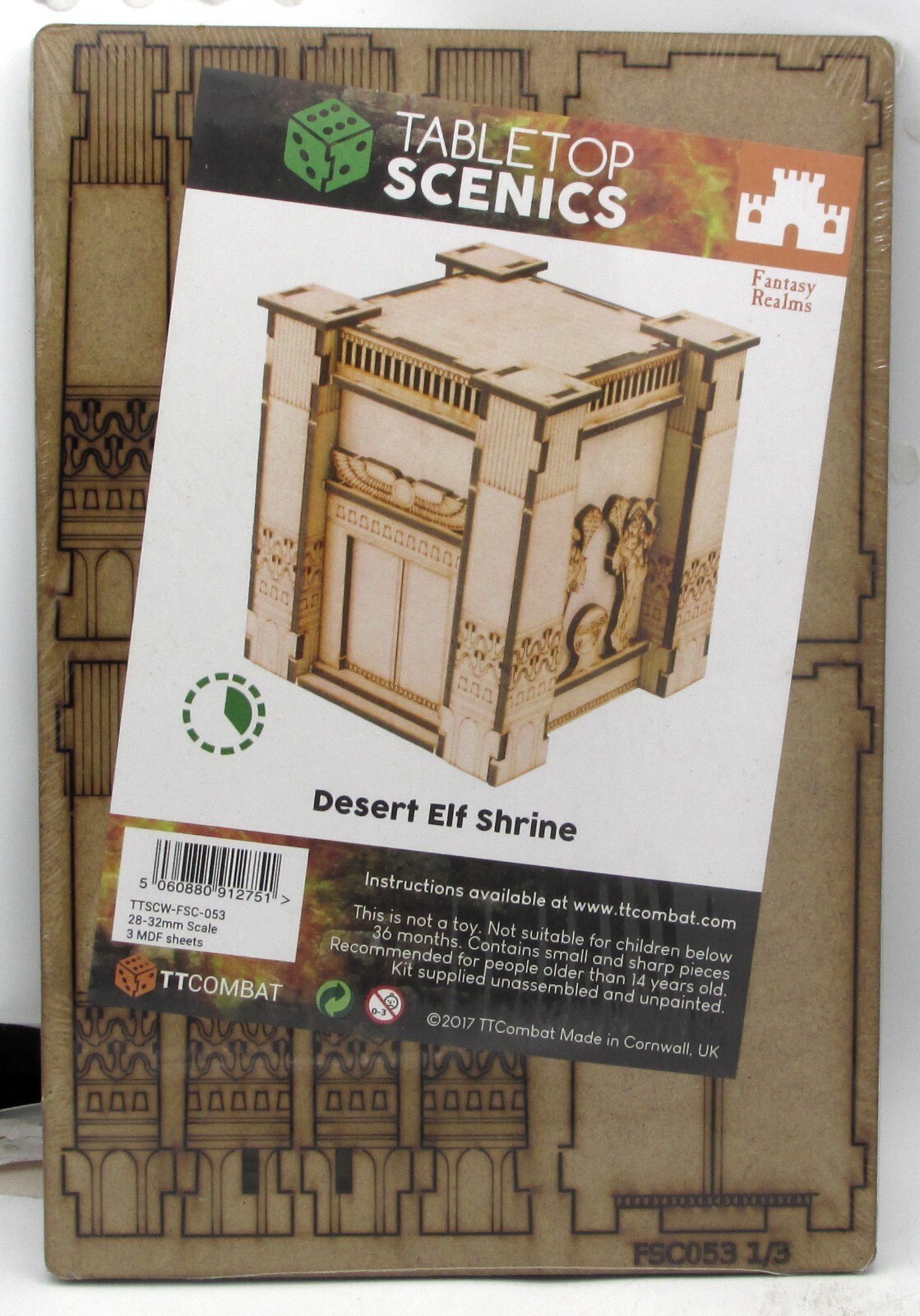 TTCombat TTSCW-FSC-053 Desert Elf Shrine (Fantasy Realms) Terrain Kit ...