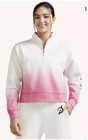 PELOTON Pink OMBRE 1/2 Zip Pullover Sweatshirt Womens Size LARGE $72 ...