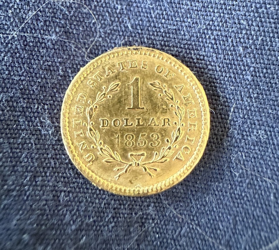 1853 Gold Dollar Liberty Head $1 Coin | eBay