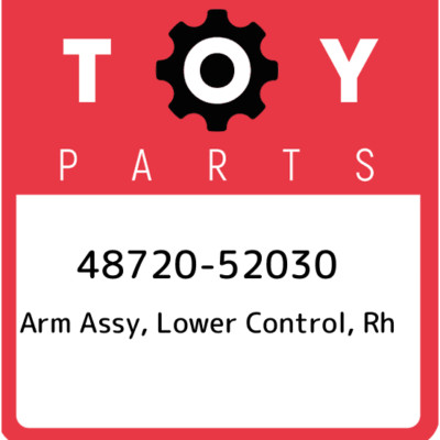 48720-52030 Toyota Arm assy, lower control, rh 4872052030, New Genuine ...