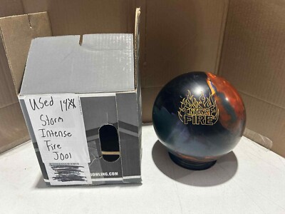 USED 14LB Storm Intense Fire Bowling Ball J001 | eBay
