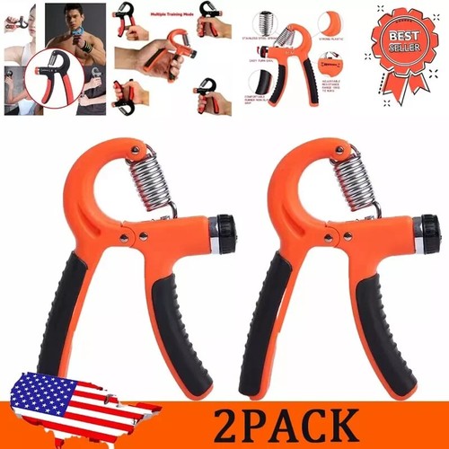 Hand Grip Strength Power Trainer Gripper Strengthener Adjustable Gym ...