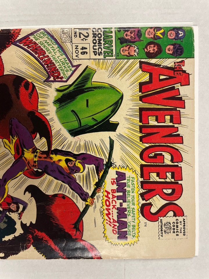 Marvel Comics AVENGERS #46 (1967 MARVEL SILVER AGE!) ANT-MAN! STAN LEE ...