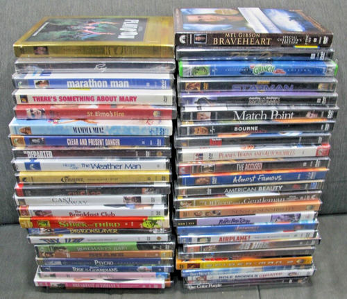 Wholesale Lot of 46 Sealed DVDs - Popular Titles - All Brand New - Free ...