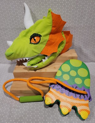 Hyde & Eek Halloween Dragon Jawsome Plush Hat Head Foam Monster Foot ...