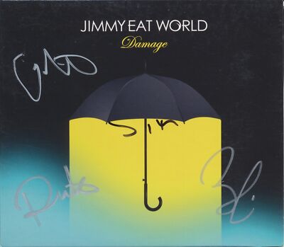 JIMMY EAT WORLD SIGNED DAMAGE CD COVER | eBay