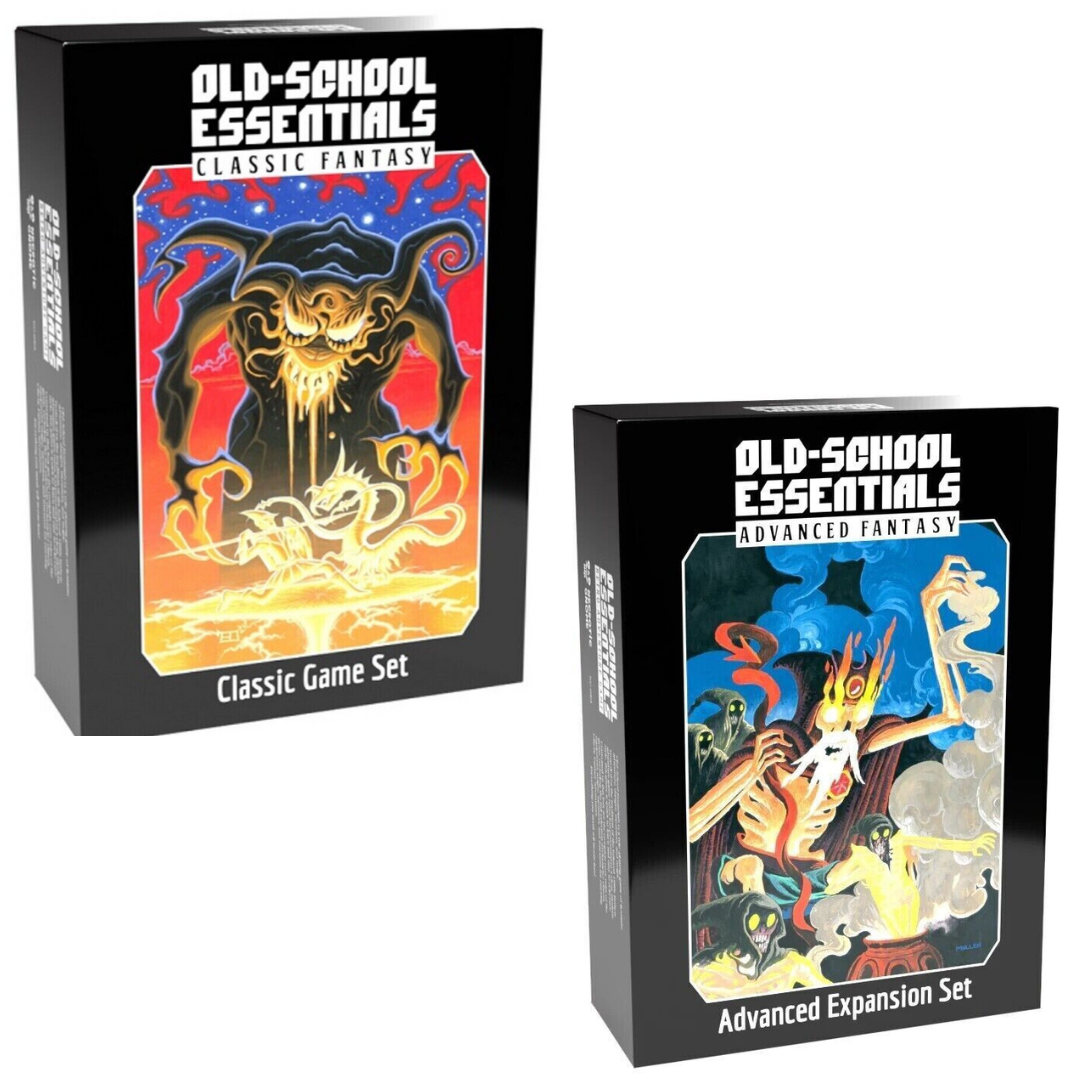 Old-School Essentials Classic Game Set & Advanced Expansion Set Bundle ...