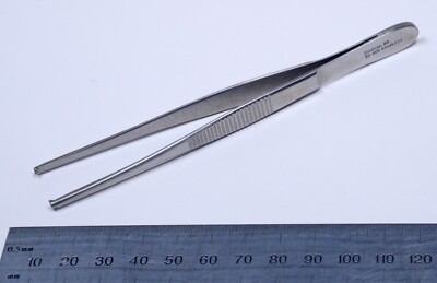 Codman #31-4151 Tissue Forceps 5" Straight 1x2 Stainless Steel Surgical ...