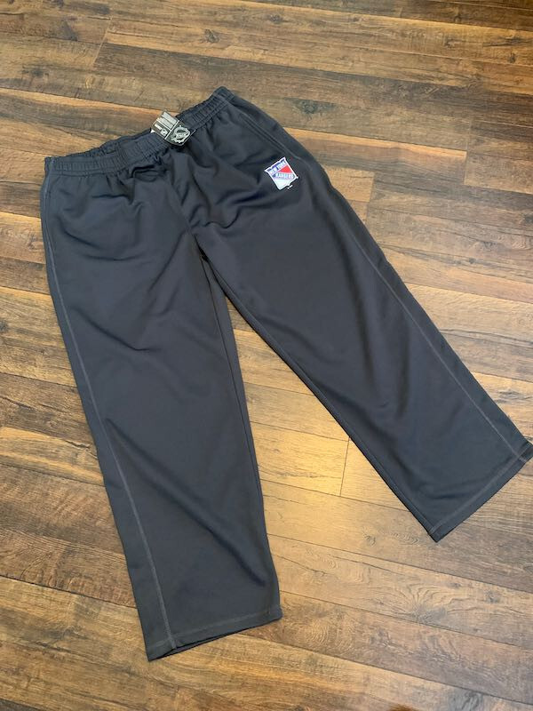 NHL NEW YORK RANGERS MEN'S polyester sweatpants, charcoal, 2XL, New w ...