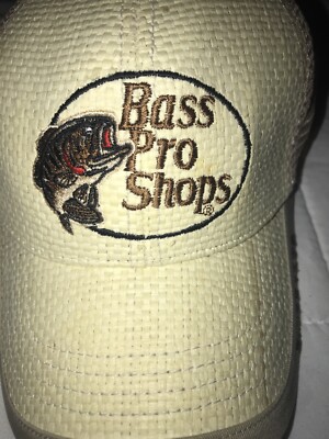 PRO BASS SHOPS Wicker Mesh Fishing Hat Adjustable OSFA Tan | eBay