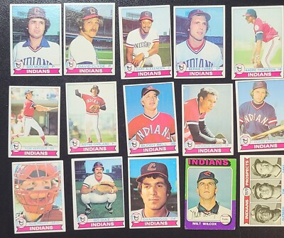 15 card Cleveland Indians baseball card lot 1979 (14) and 1975 (1) | eBay