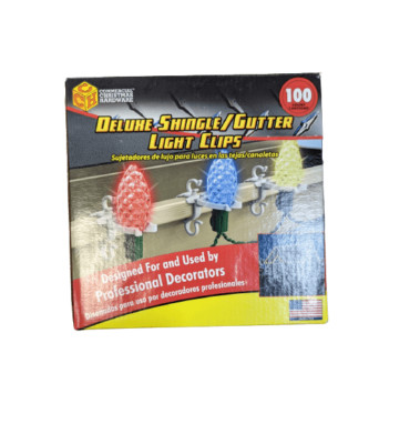 200-PACK Adams Deluxe Shingle / Gutter Light Clips | eBay