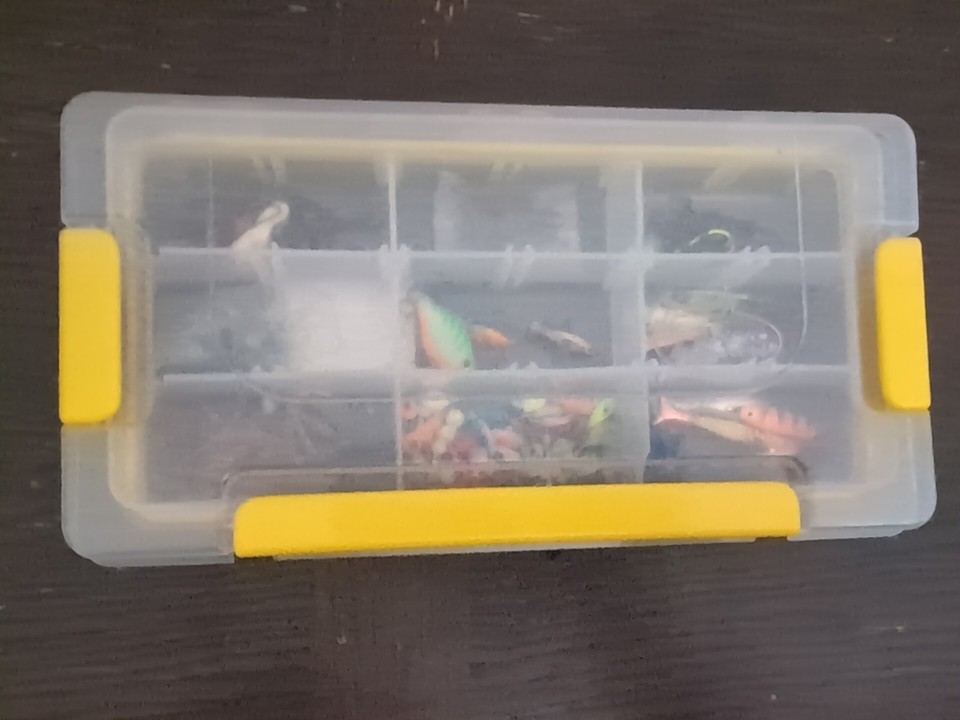 Lot Of Ice Fishing Jigs Buck-Shot Rapala Jigging Rap Hooks Weights ...