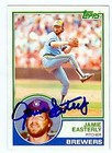 Jamie Easterly autographed baseball card (Milwaukee Brewers) 1983 Topps ...