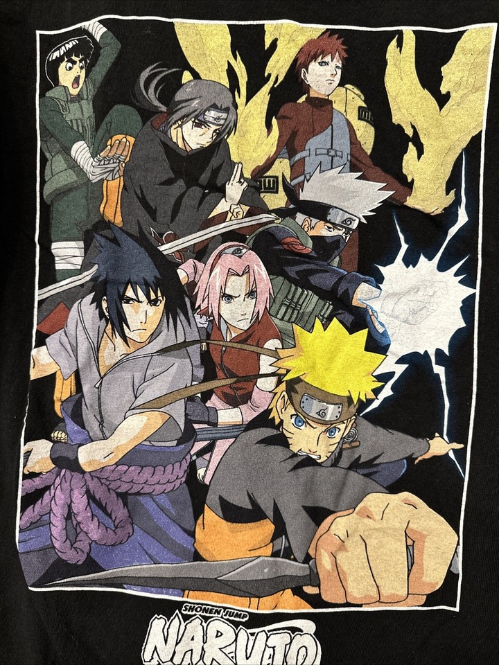 2002 -2007 Naruto Shippuden Cast T Shirt Anime Cartoon Ripple Junction ...