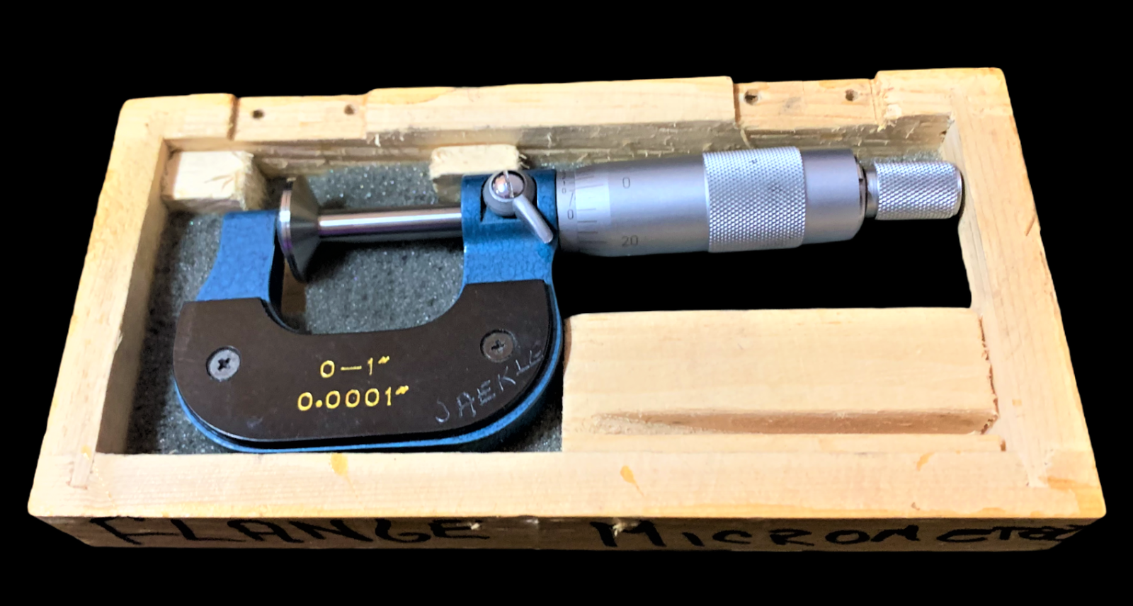 Flange / Disc Micrometer 0.0001 Resolution With Spindle Stop - Measures ...