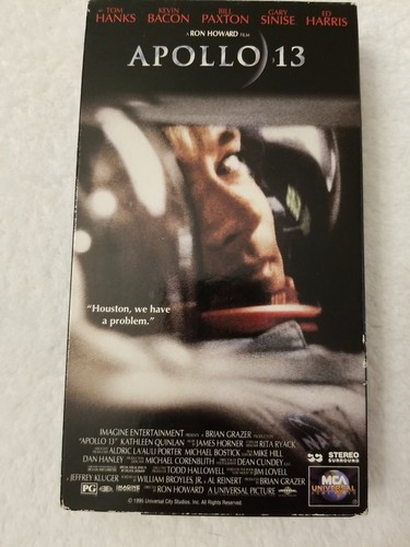 Apollo 13 VHS Tom Hanks Movie Video Tape Full Screen Kevin Bacon Ron ...