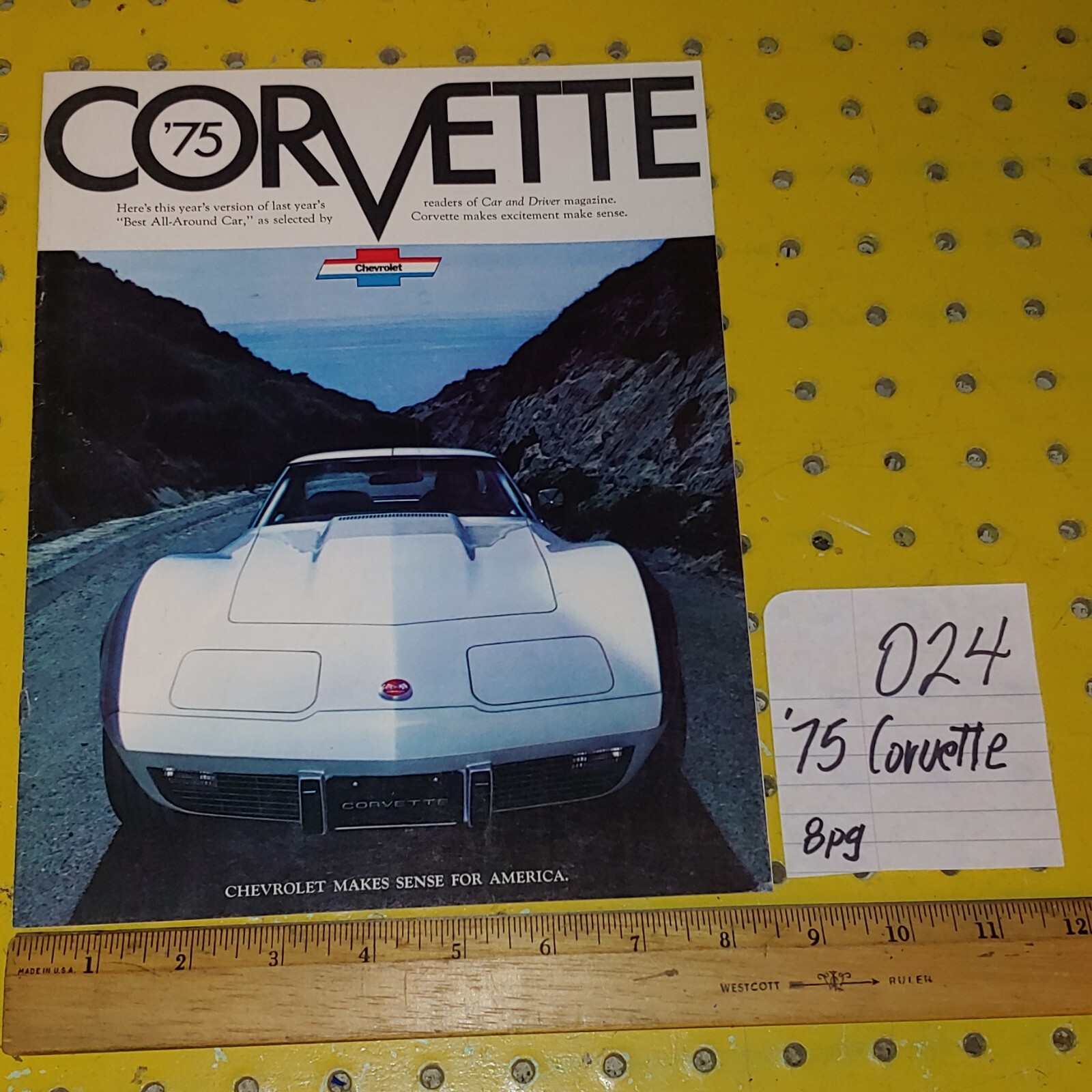 1975 Chevrolet Corvette Dealership Catalog /8pg Brochure my#024 | eBay