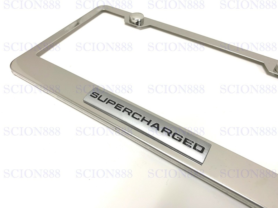 1pc 3D LR SUPERCHARGED Emblem Badge Stainless Steel Chromed License ...