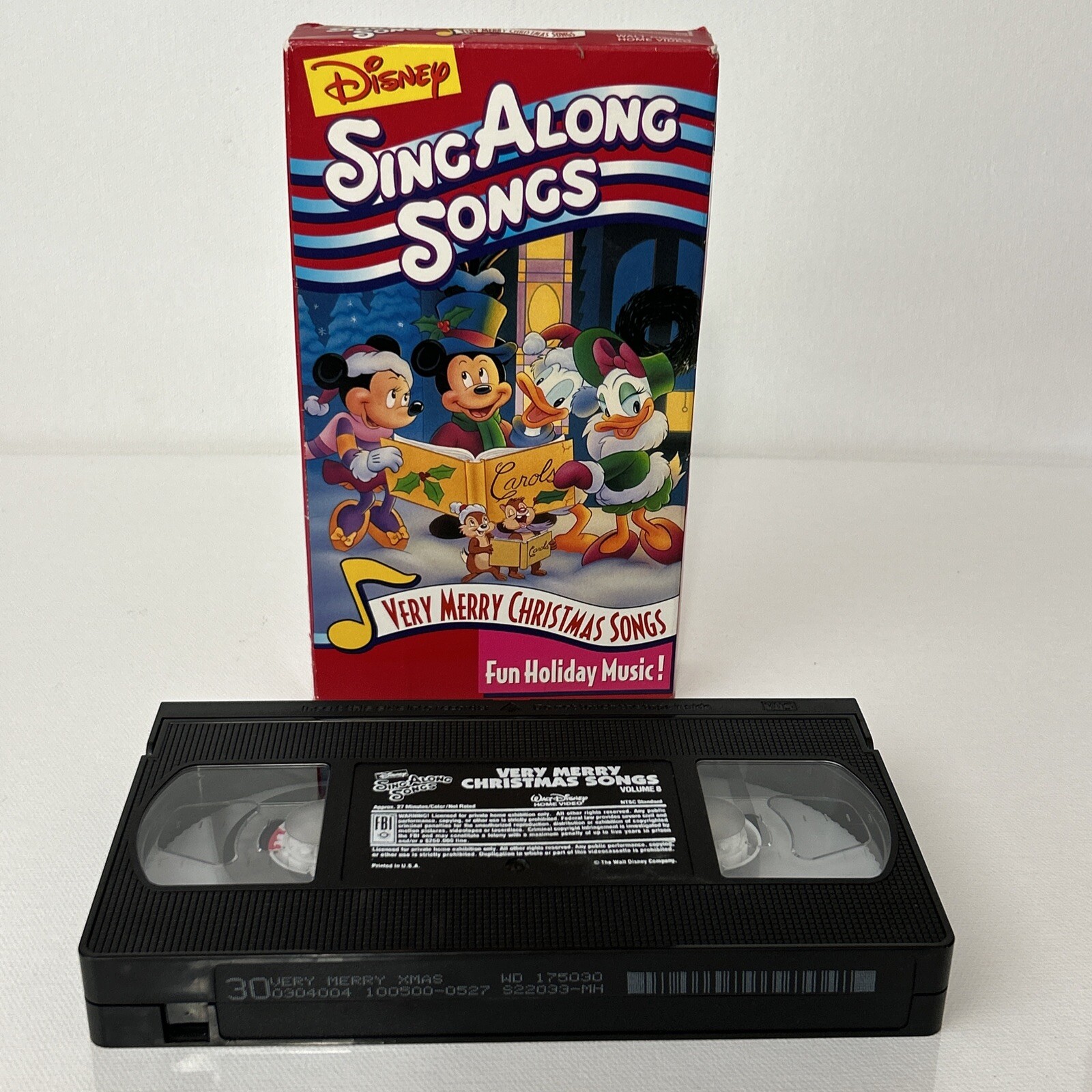 Disneys Sing Along Songs - Very Merry Christmas Songs (VHS, 2000) Pre-owned 786936142082| eBay