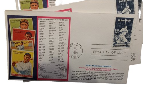 Lot Of 15 BABE RUTH BASEBALL FDC FIRST DAY COVERS | eBay