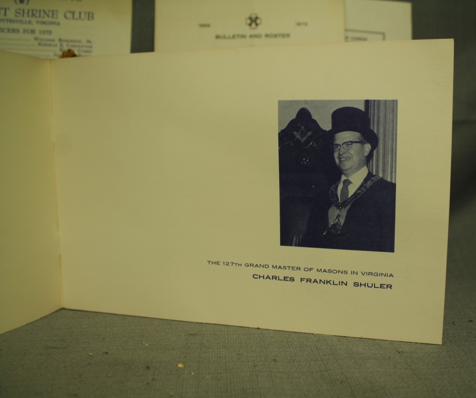 lot vintage Masonic papers Bulletin and Roster Cornerstone Ceremony ...