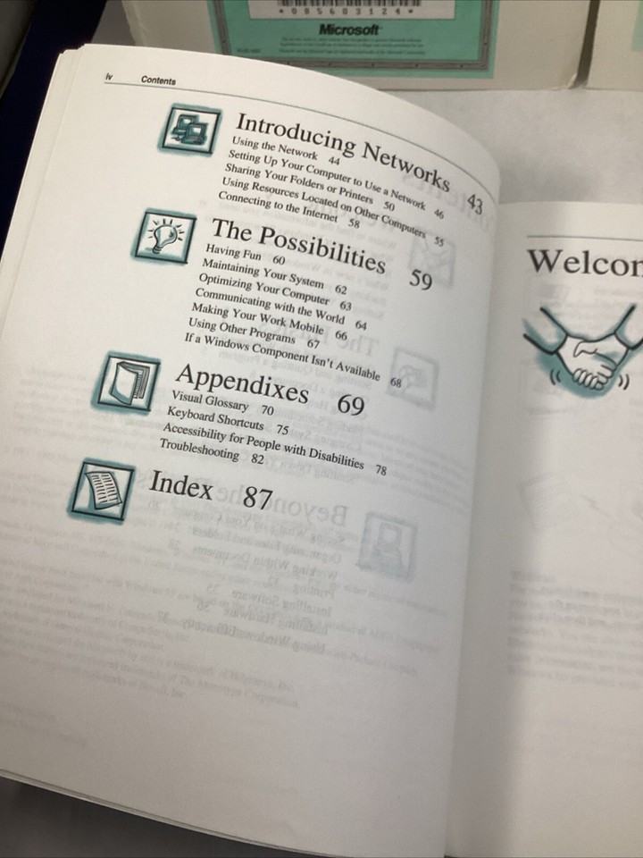 Introducing Microsoft WINDOWS 95 User's Guide Vintage 1995 with COAs | eBay