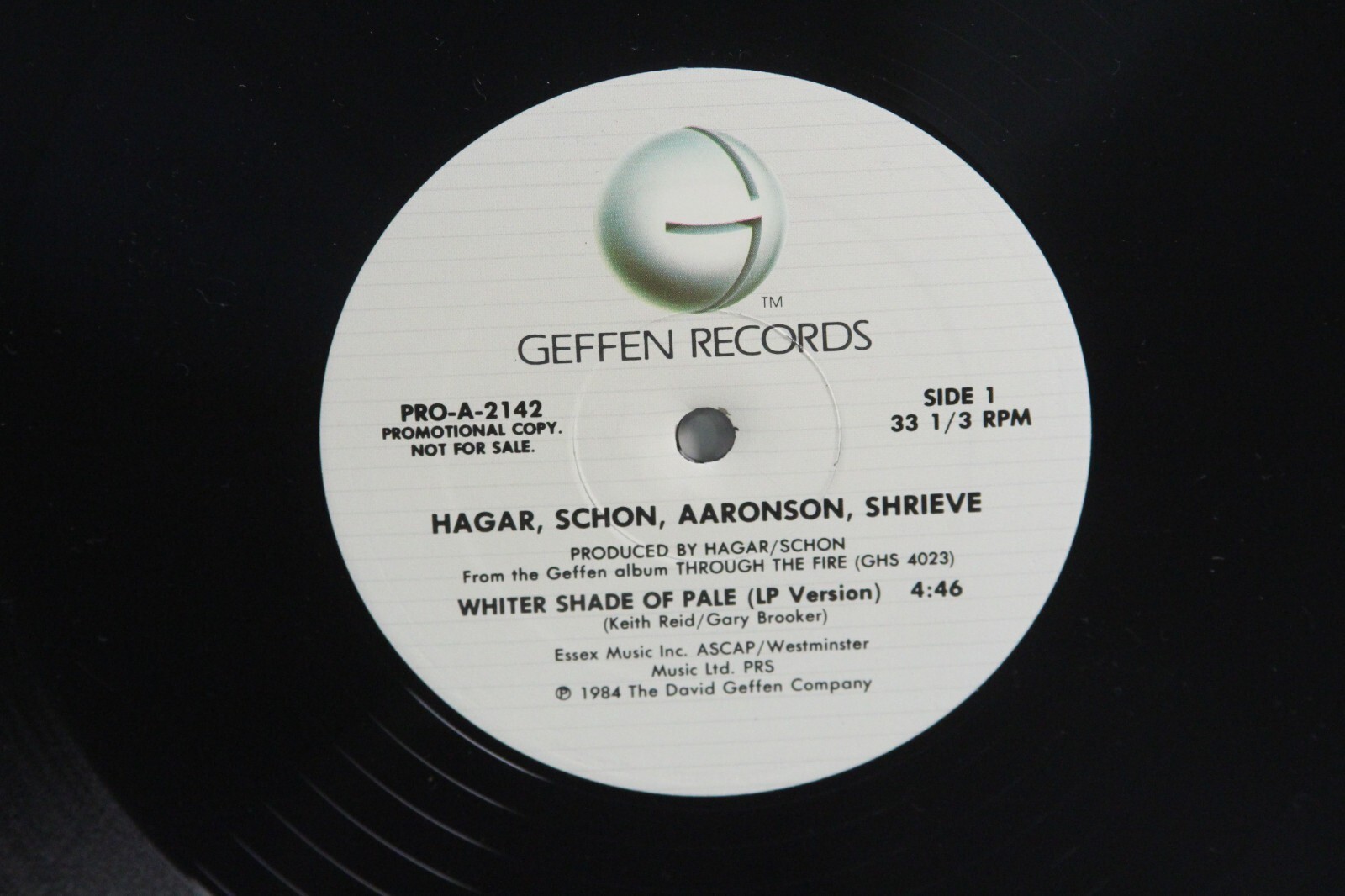Hagar Schon Aaronson Shrieve LP Vinyl Whiter Shade Of Pale Hsas Limited ...
