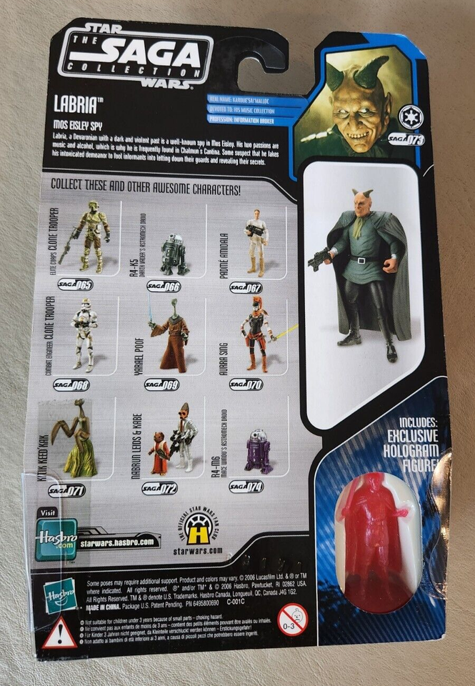 LABRIA-Star Wars Saga Coll Hasbro 2006 Action Fig-ep 4-New Hope-NISB | eBay