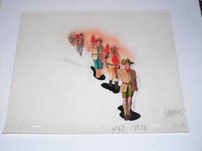 The Real Ghostbusters 1986 Animation Hand Painted Cel Egon Peter Ray ...