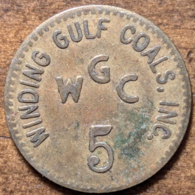 Winding Gulf, West Virginia WV Winding Gulf Coals, Inc. 5 Coal Scrip ...