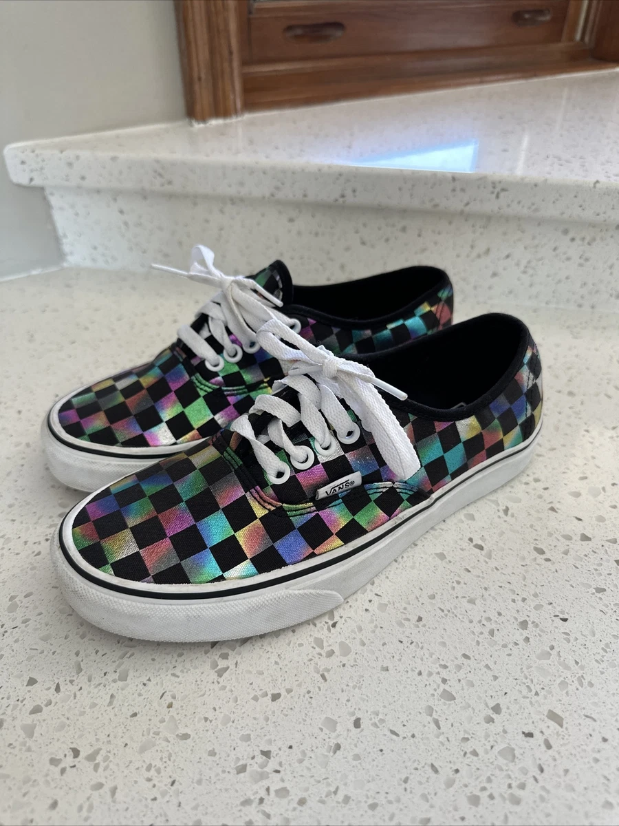Metallic Checkered Vans