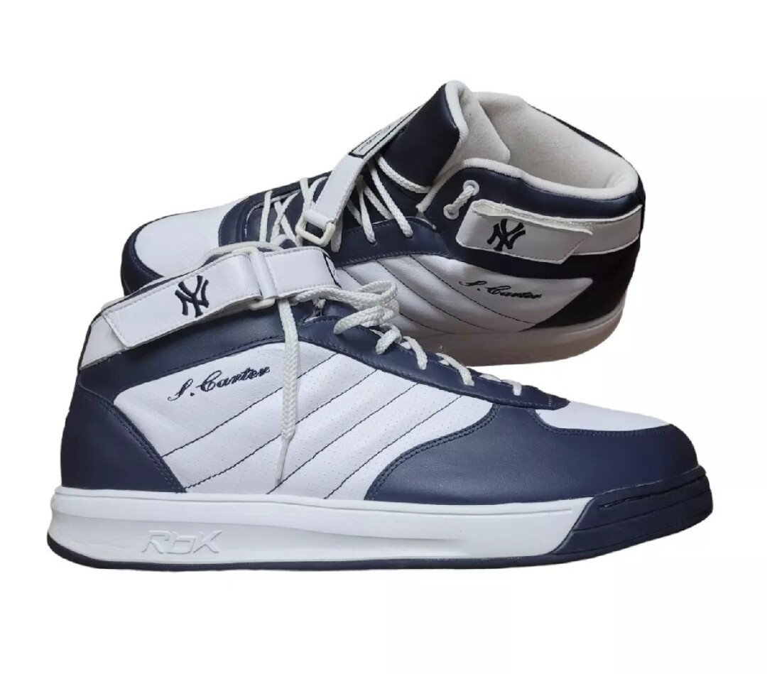 Reebok S. Carter Yankees New York High Top Sneakers Sz 15 Reebok S. Carter Yankees New York High Top Sneakers Sz 15