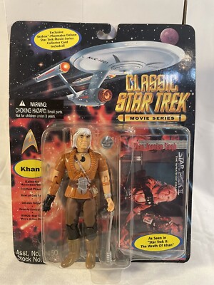 Classic Star Trek Movie Series The Wrath Of Khan Playmates Khan Action ...