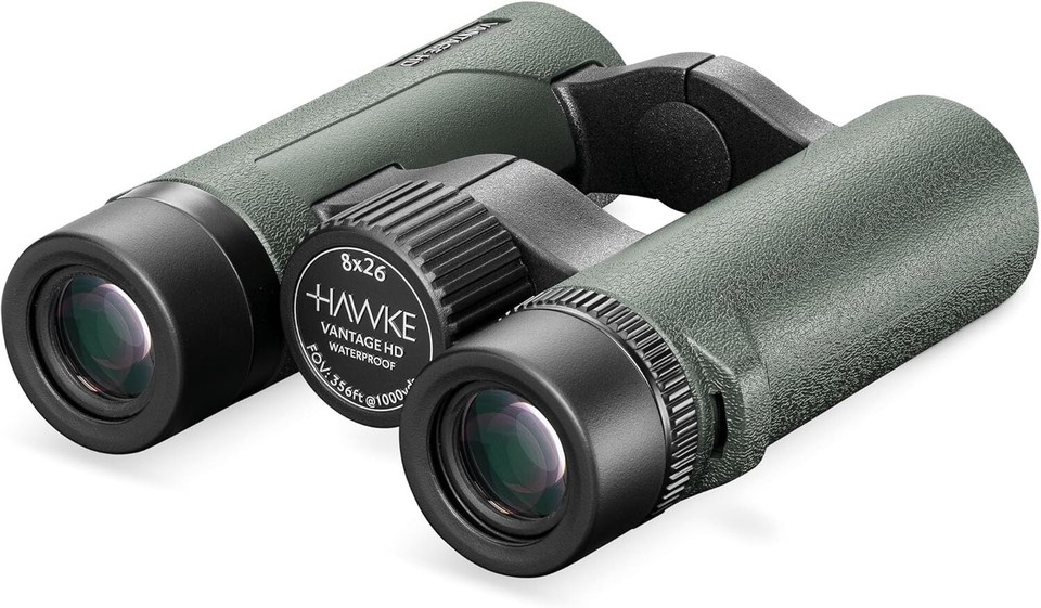 Hawke Vantage HD 8x26 Waterproof Binoculars + Case + LIFETIME WARRANTY ...