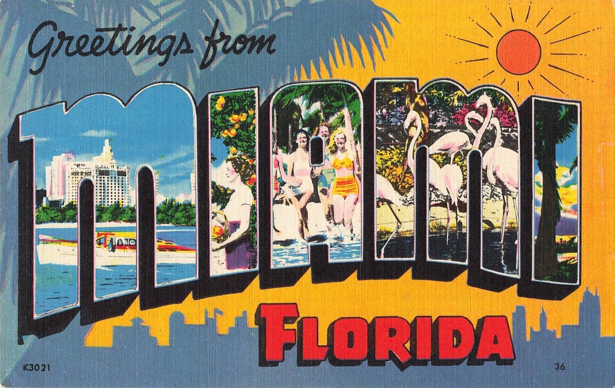 Miami Florida Postcard