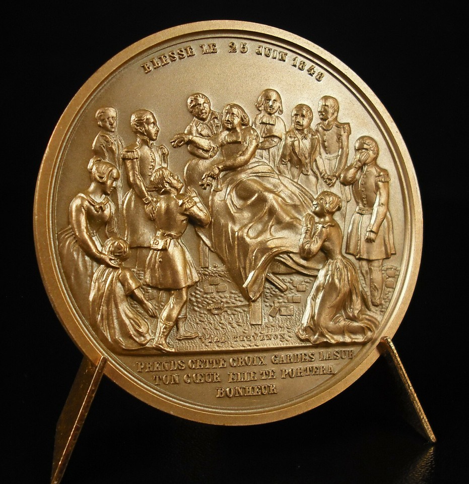 Médaille 1973 Archevèque Paris Denys Affre Le bon Pasteur insurrection ...