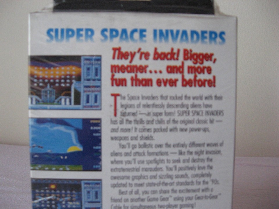 Sega Game Gear Game Super Space Invaders , new old stock, factory sealed, Japan | eBay