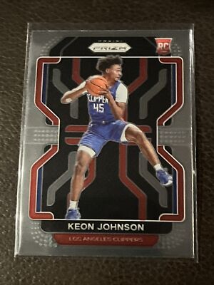 2021-22 Panini Prizm Keon Johnson Rookie RC #326 Los Angeles Clippers ...