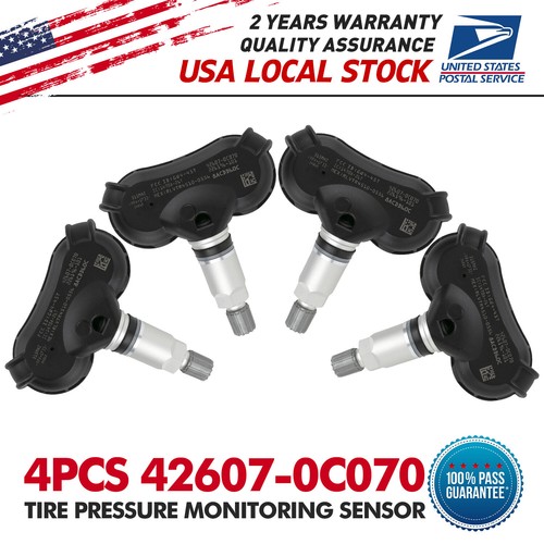 Set of 4 NEW 42607-0C070 TPMS Tire Pressure Monitor Sensors Fit For ...