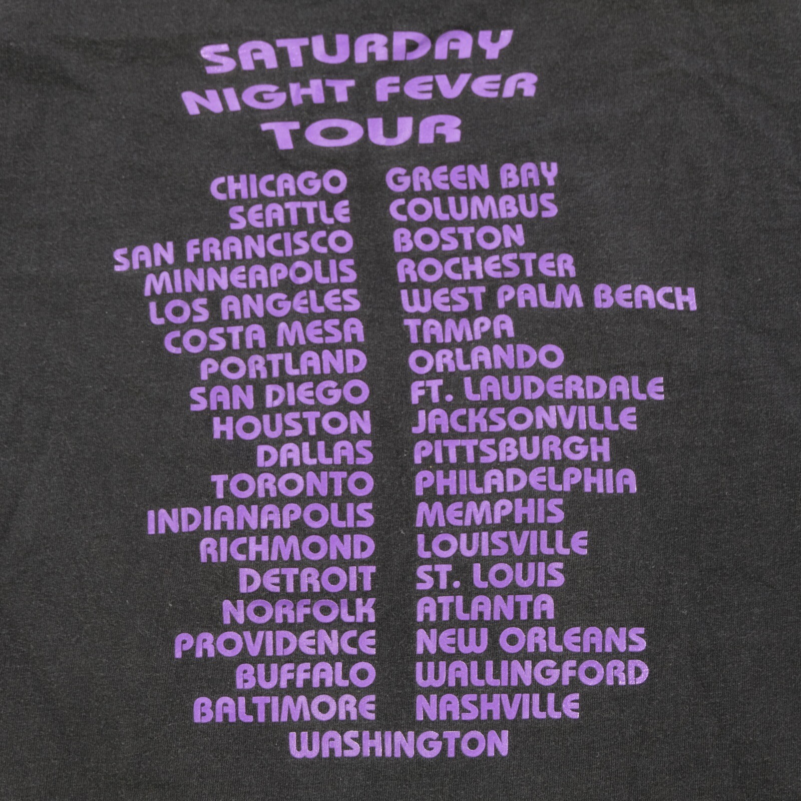 Rare Vintage Saturday Night Fever Tour T Shirt 90s 20… - Gem
