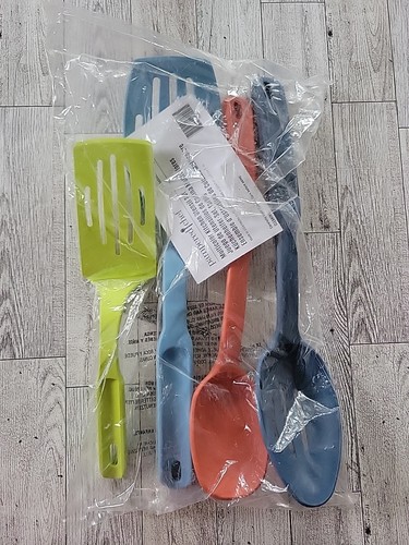 Pampered Chef Multicolored Kitchen Utensil SEALED Spoon Slotted Turners ...