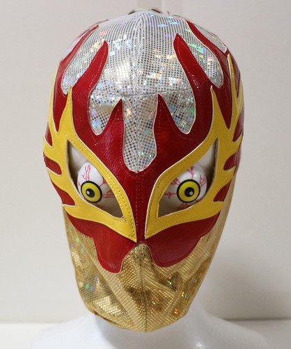 Fuego Mask/Pro Wrestling Mask Cmll Mexico Lucha Red Gold Whitejapan Pro ...