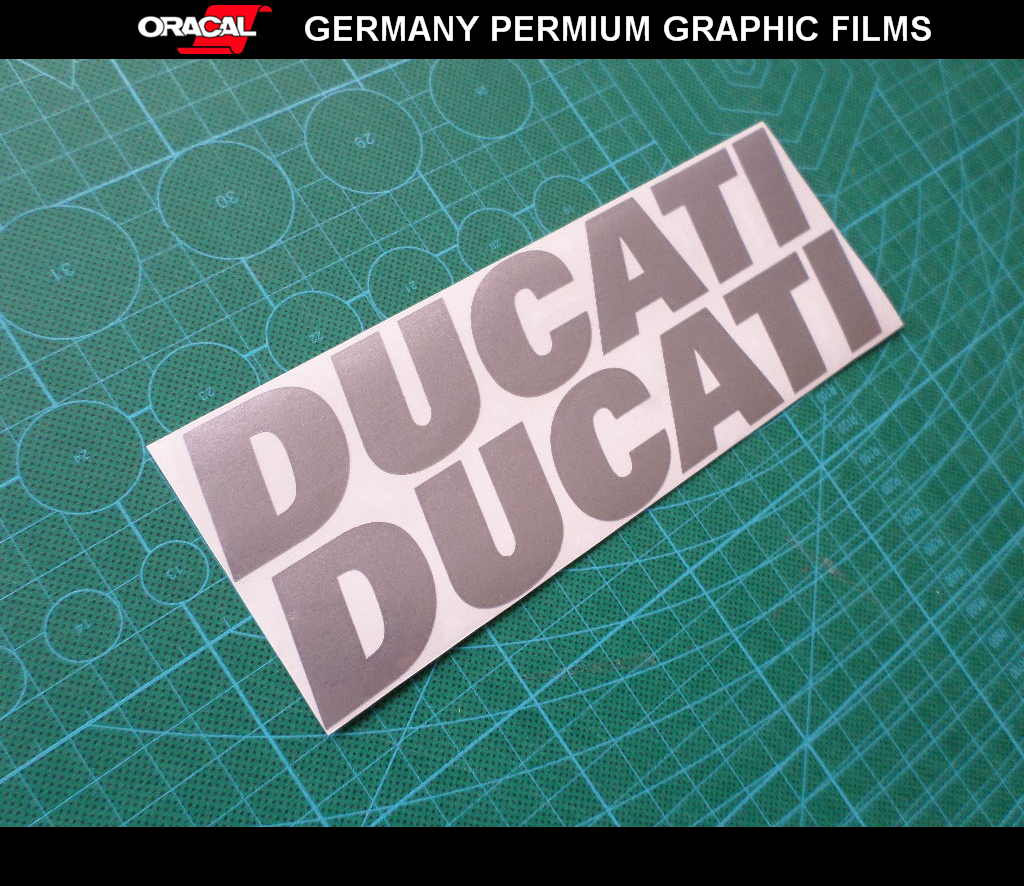 2 Pics DUCATI Fuel tank Vinyl Decal Sticker _ 190 mm x 35 mm | eBay ...