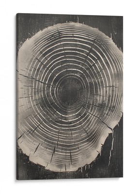 Tree Ring Abstract Canvas Print, Contemporary Nature Wall Art Decor | eBay