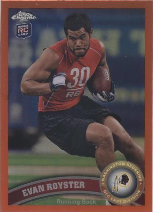 2011 Topps Chrome - Evan Royster #82 Orange Refractor (RC) for sale ...